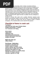 Monthly Crash Cart Inventory | PDF | Intravenous Therapy | Syringe