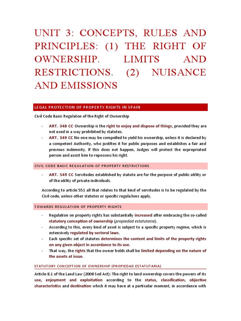 Unit 3 | PDF | Eminent Domain | Ownership