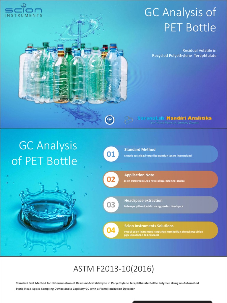 Analisa Residual VOC Dalam Recycle PET Menggunakan Scion Instruments GC ...