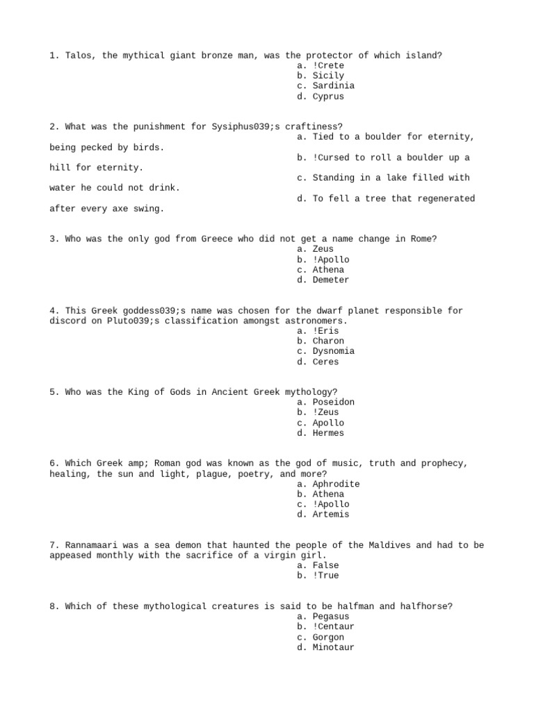 MATH305 Worksheet 1 | Download Free PDF | Greek Mythology | Apollo