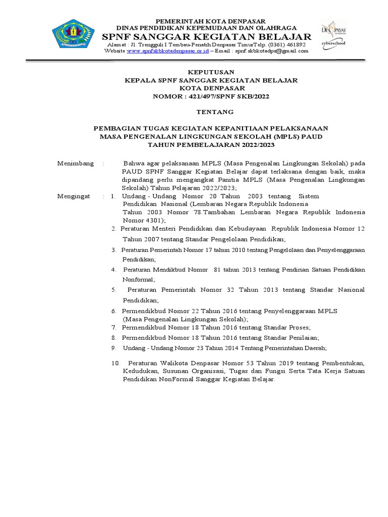 SK MPLS 2023 2024 | PDF