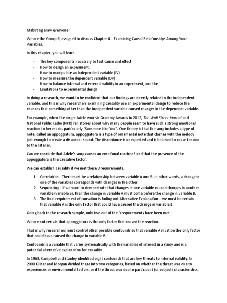 Research Key Pointers Back Up | PDF | Confounding | Causality Research Key Pointers Back Up | PDF | Confounding | Causality