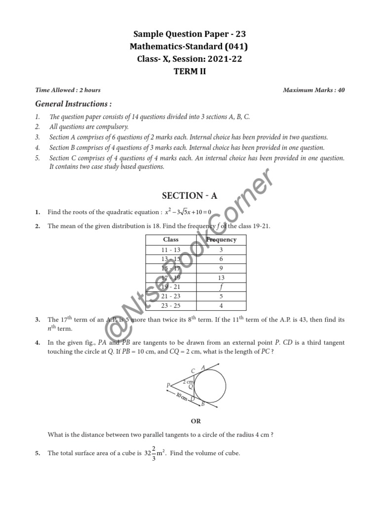 Maths Paper 2 Solution Xyz | PDF | Circle | Volume