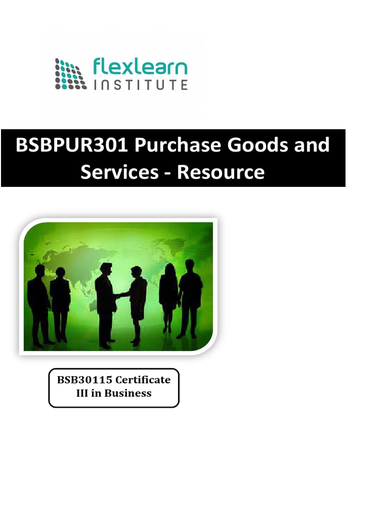 Purchasing Goods and Services Guide | PDF | Six Sigma | Educational ...
