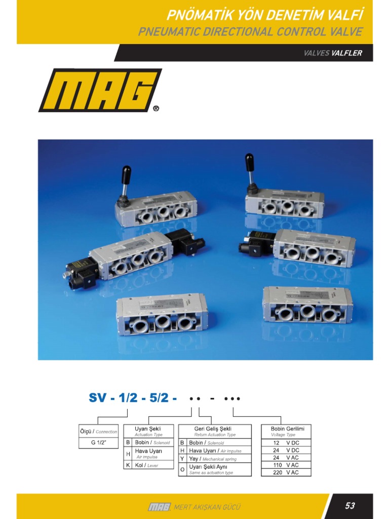 Mag - Pneumatic - Lever Operated Pneumatic Valve | PDF