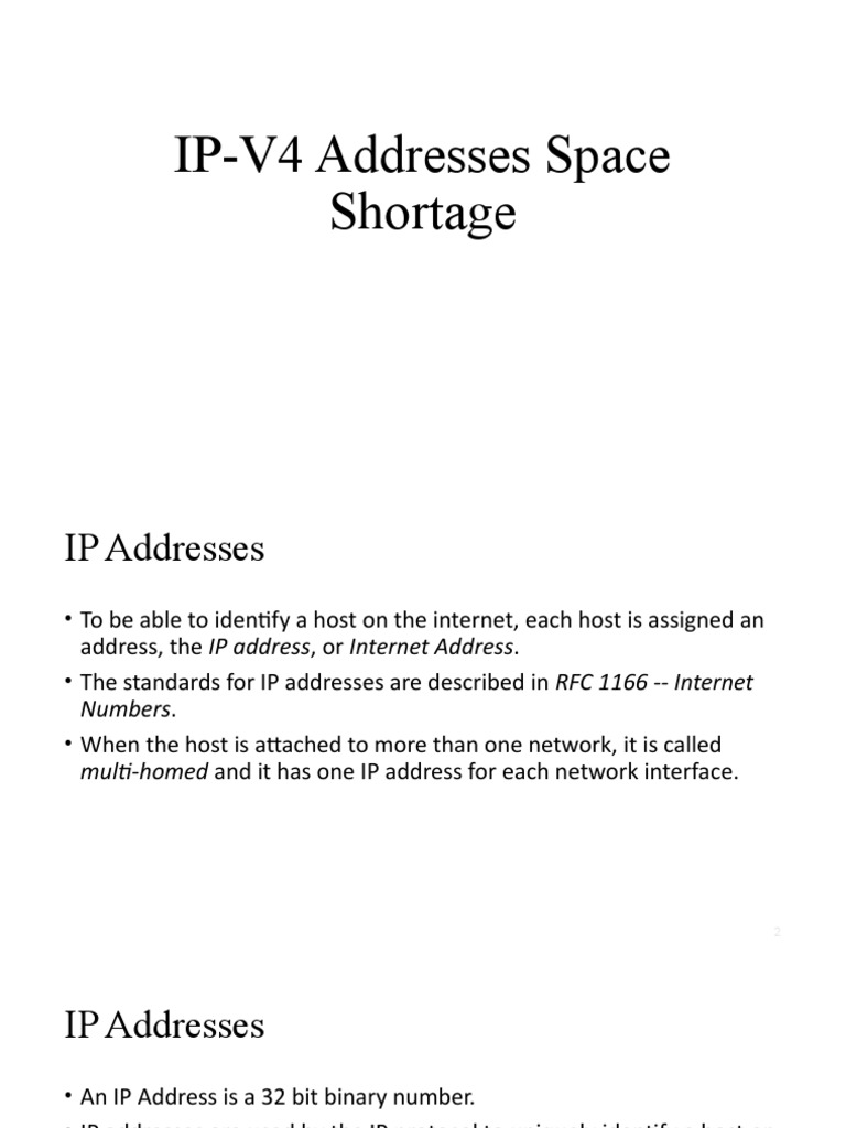 3 IPv4 Part2 | PDF | Ip Address | Internet Protocols