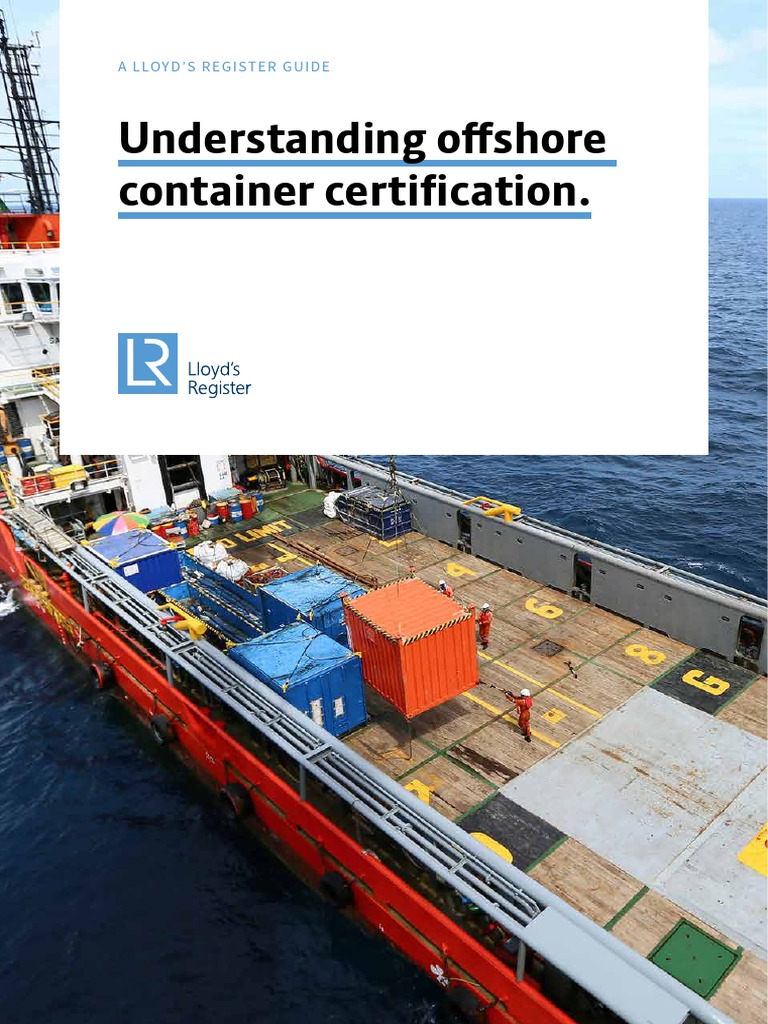 2018 LR Offshore Container Certification Guide | PDF | Shipping