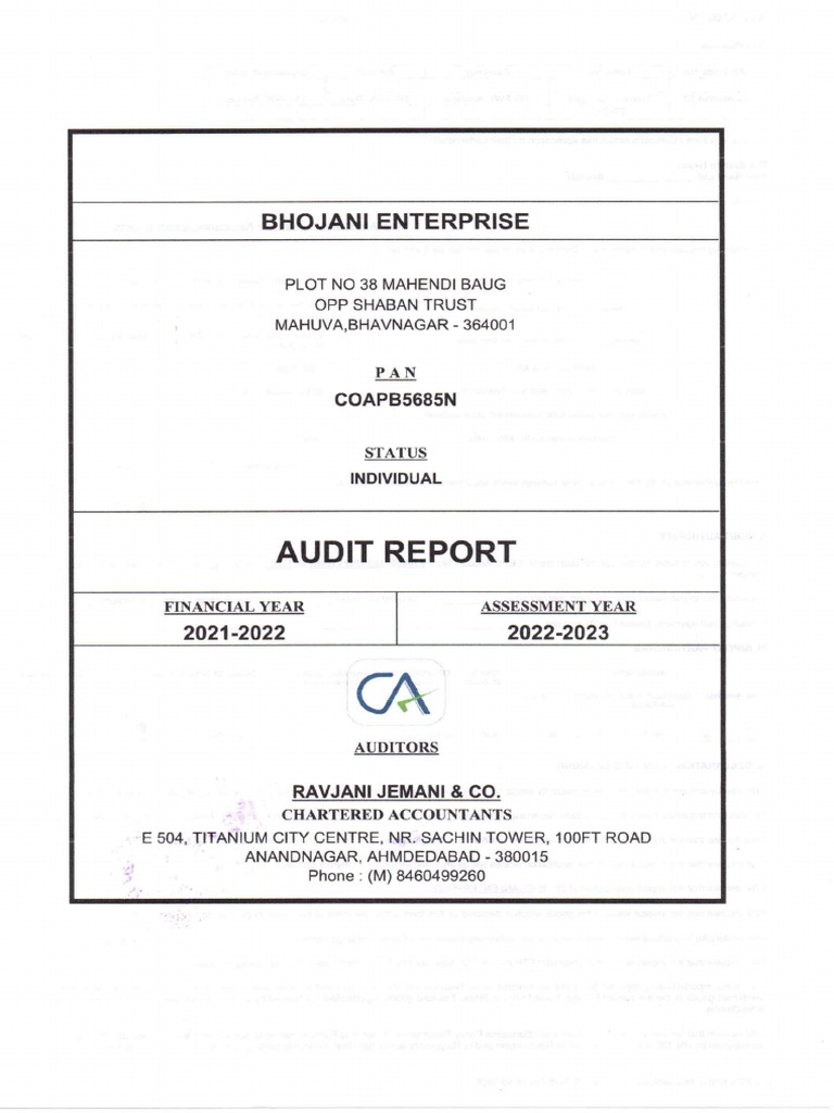 Audit Report 2021-2022 | PDF