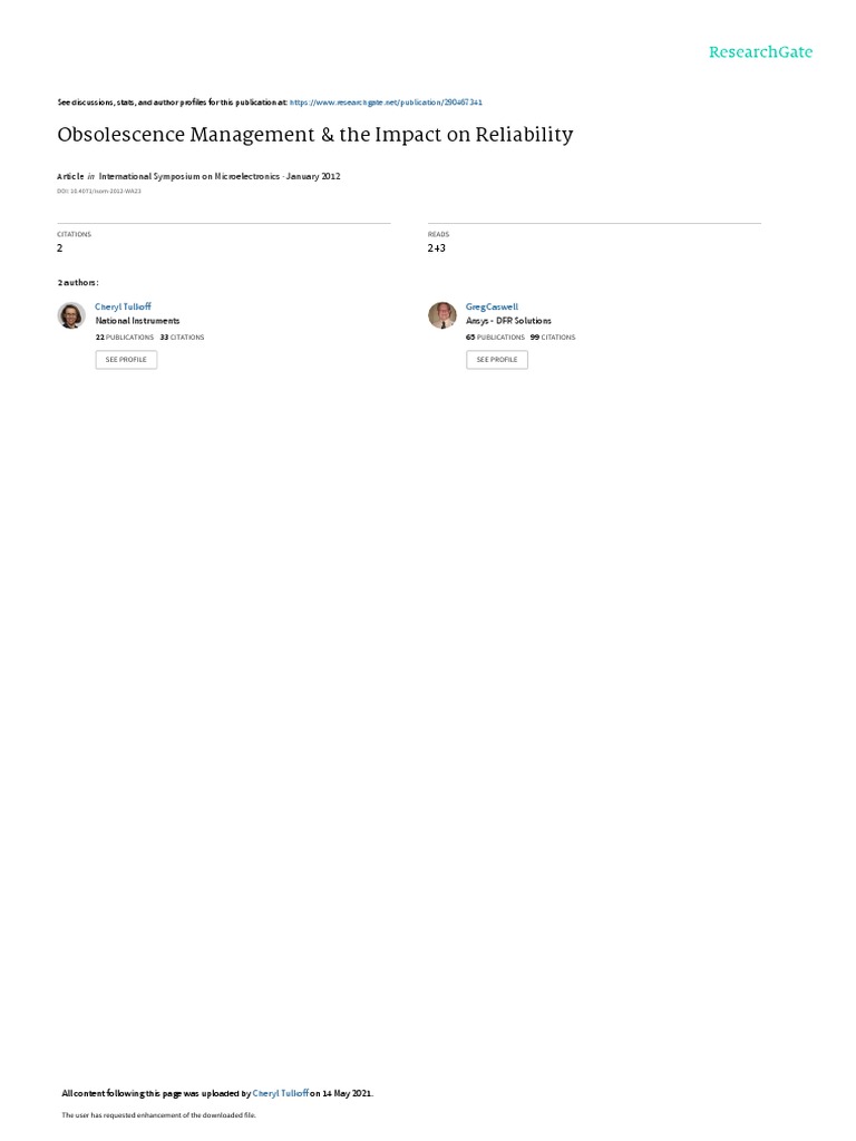 Obsolescence Management The Impact On | PDF | Soldering | Solder