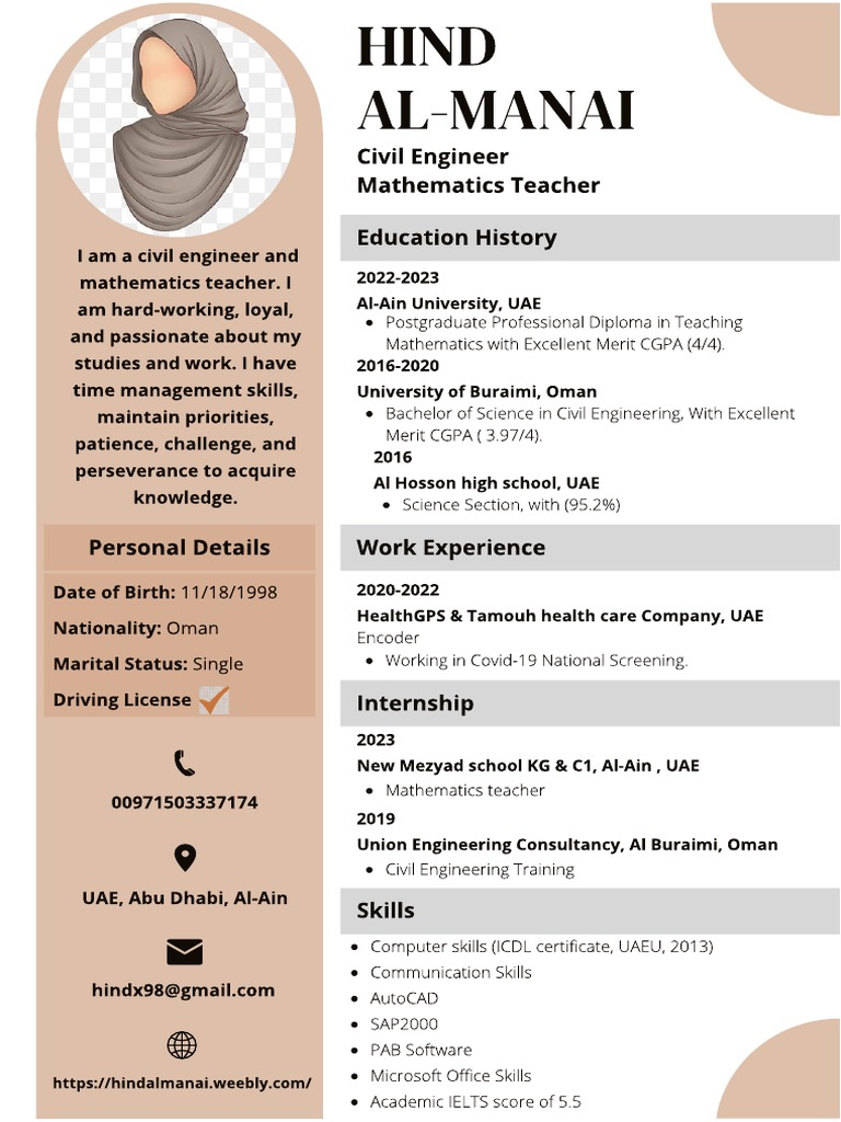 Cv-Hind Al-Manai | PDF