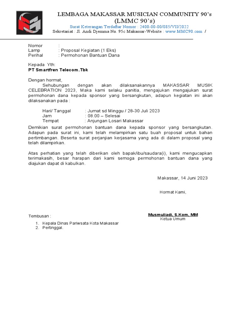 Surat Propposal Smartfren | PDF