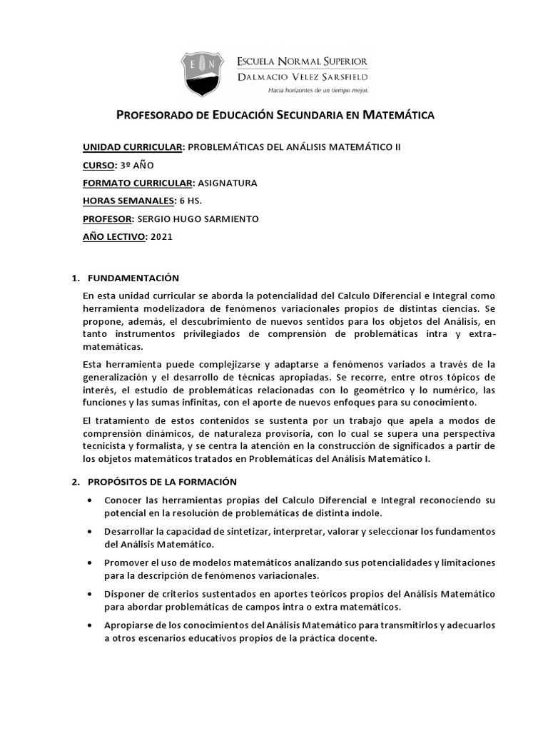 3ro - Problematicas Del Analisis Matematico II - Sergio Sarmiento | PDF ... 3ro - Problematicas Del Analisis Matematico II - Sergio Sarmiento | PDF ...