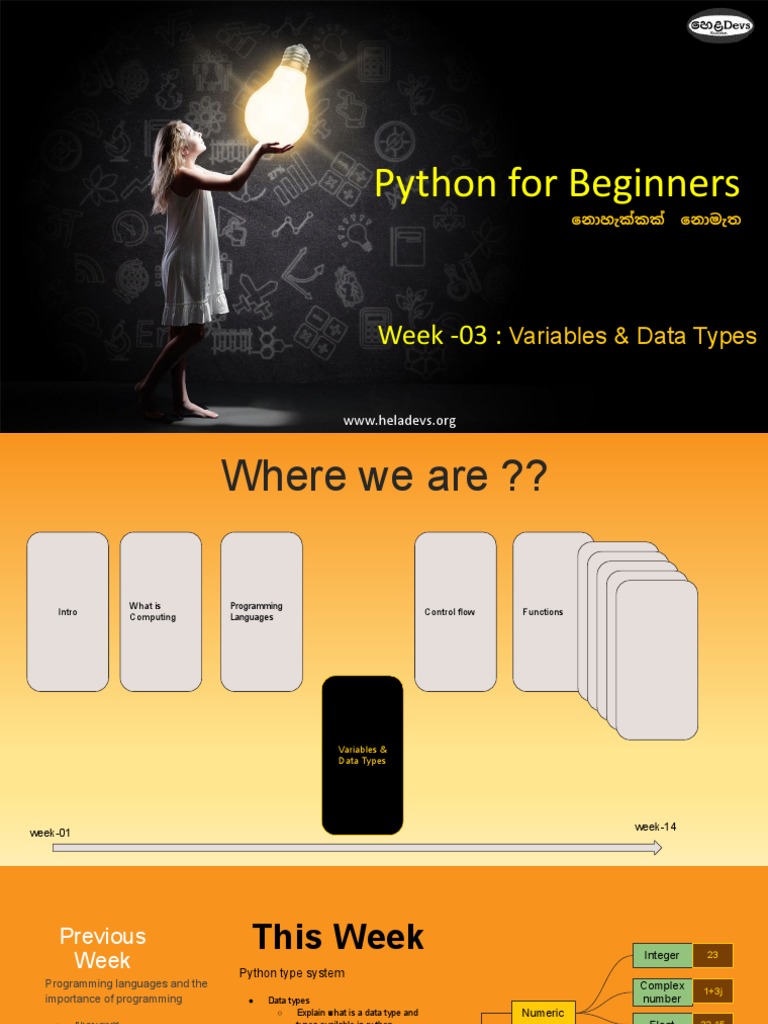 Week 03 Variables And Data Types Pdf Data Type Boolean Data Type