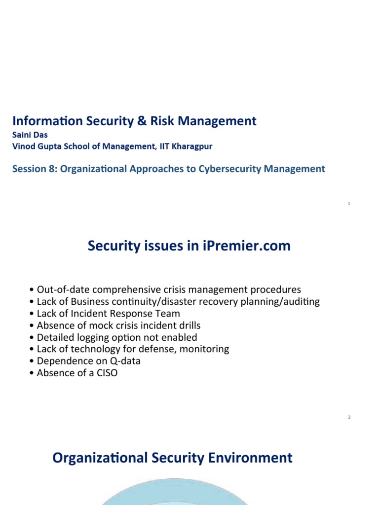 Organizational Security Environment - Organizational Approaches | PDF ...