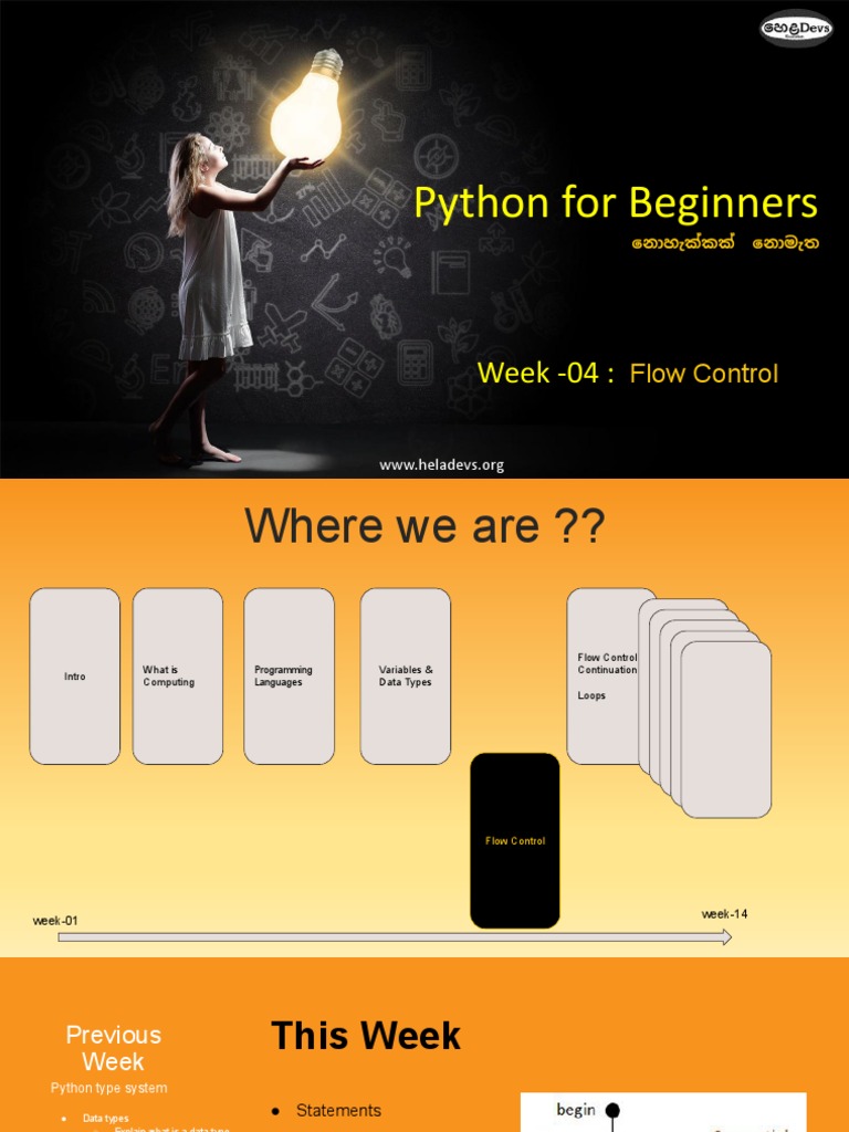Week 04 Flow Control In Python Pdf Control Flow Python Programming Language