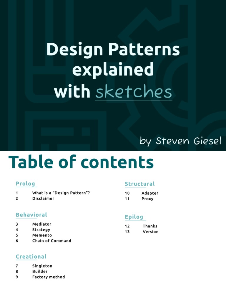 Design Patterns Explained With Sketches | PDF | Software Design Pattern ... Design Patterns Explained With Sketches | PDF | Software Design Pattern ...