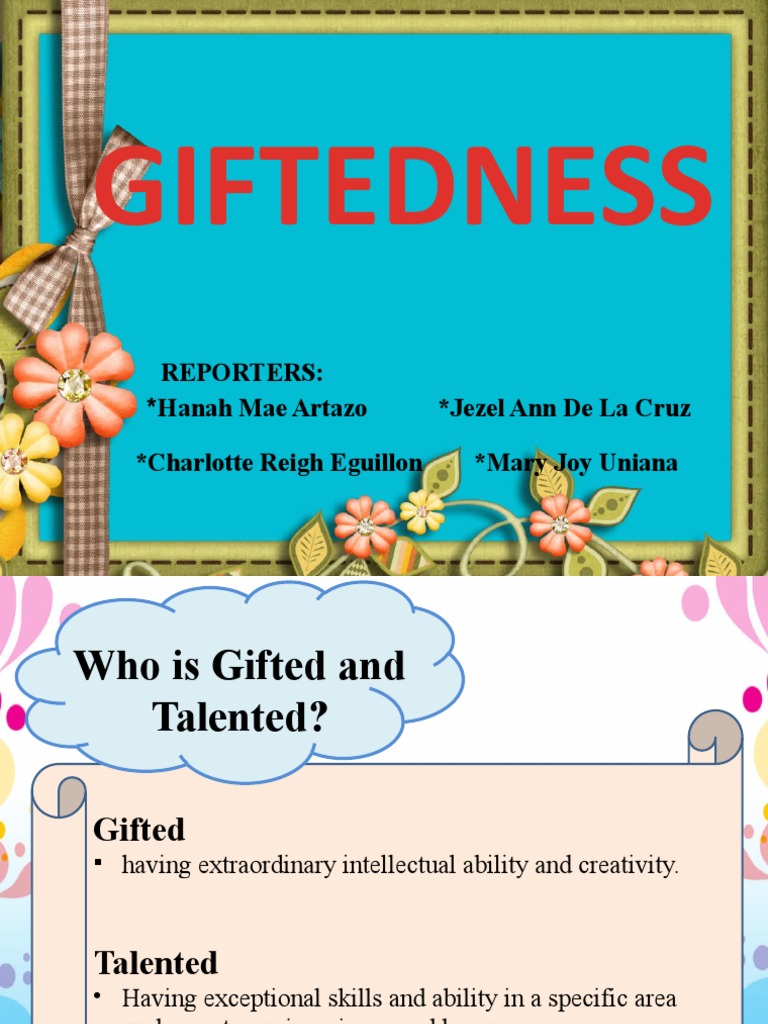 GIFTEDNESS | PDF | Intellectual Giftedness | Mental Processes