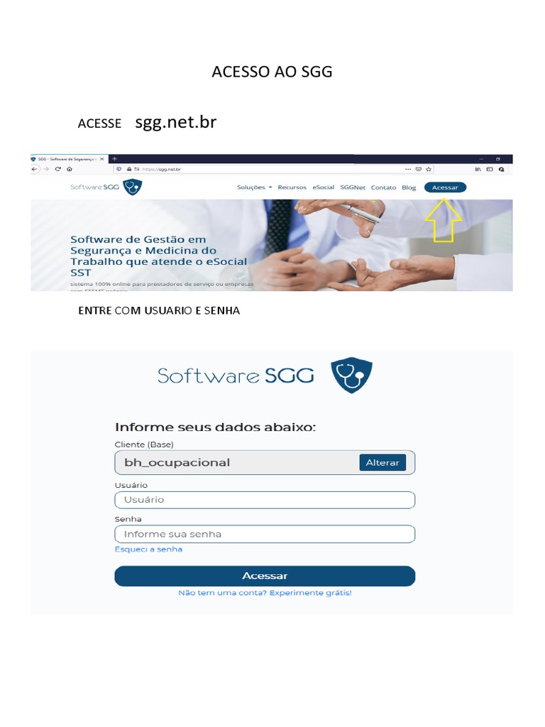 Passo A Passo Acesso Ao SGG | PDF | Carreira e Crescimento