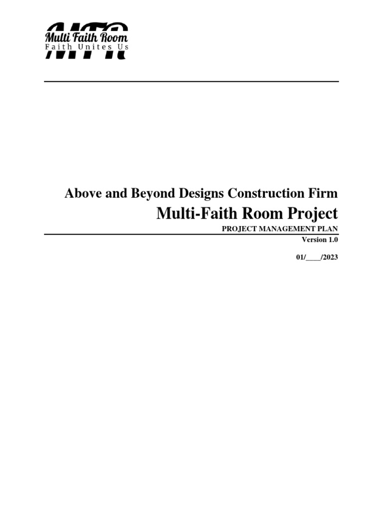 Group 9 Multi Faith Room Feb 132023 | PDF | Risk | Safety