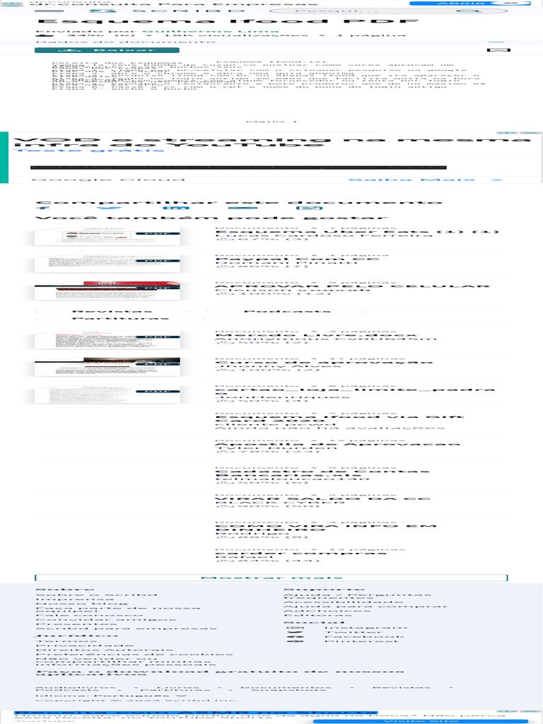 Esquema Ifood PDF | PDF | Facebook | Internet