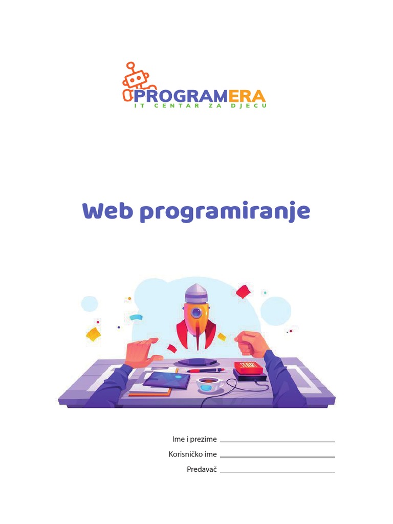 Web Programiranje: Ime I Prezime Korisničko Ime Predavač | PDF