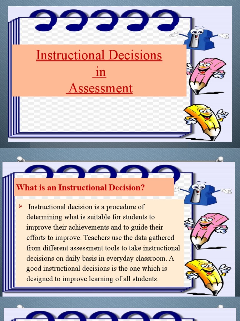 Instructional Decisions. | PDF | Educational Assessment | Learning