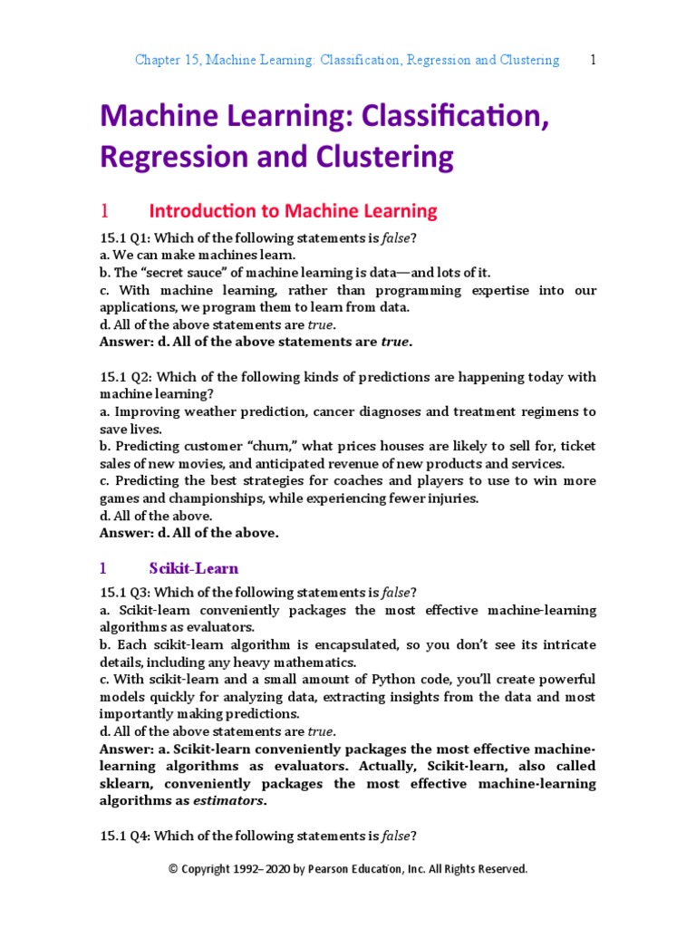 PyCDS 15 MachineLearning | PDF | Machine Learning | Regression Analysis