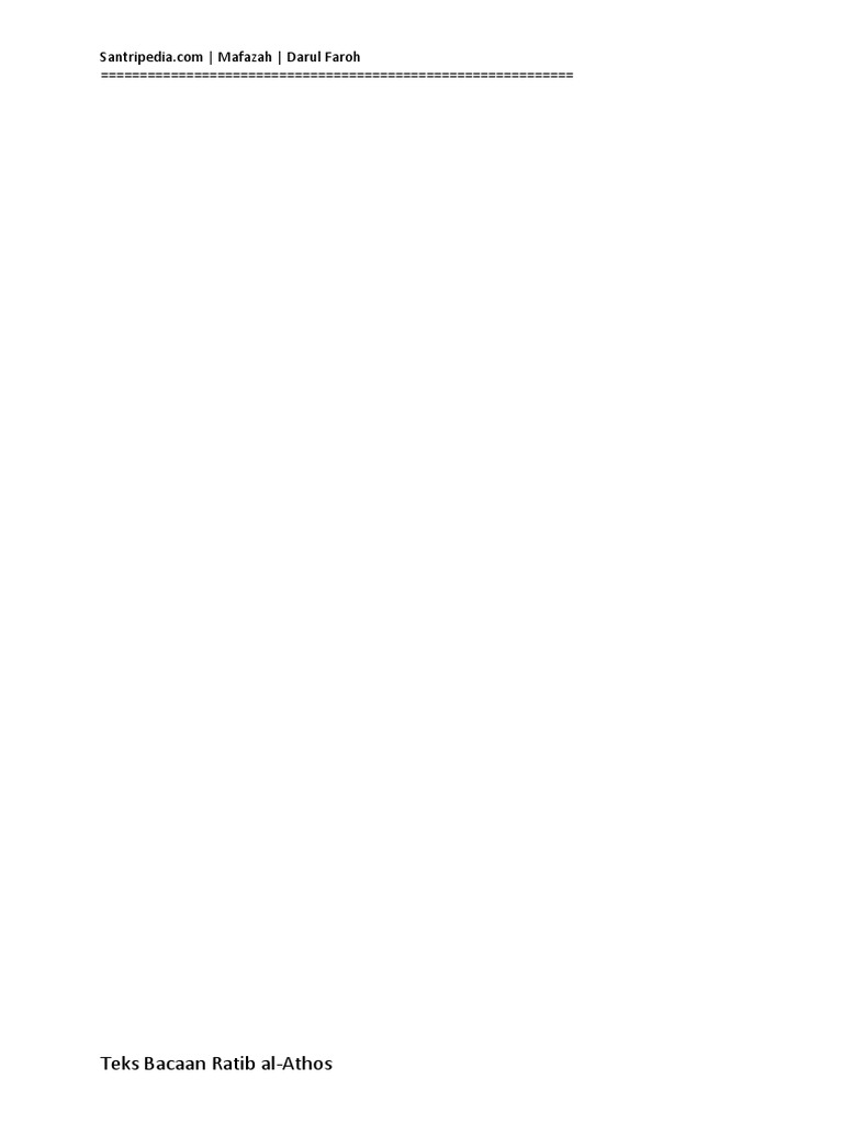 Ratib Al Athos | PDF