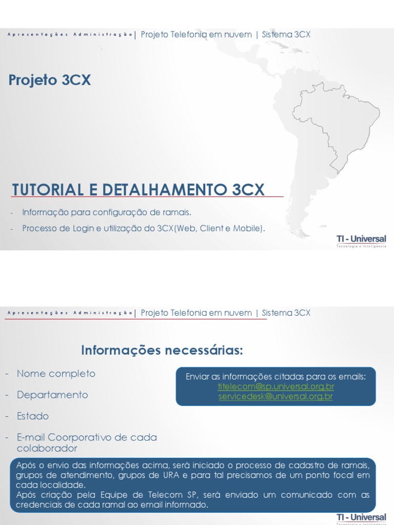 Tutorial Completo 3CX: Configuração e Uso | PDF | Android (sistema ...