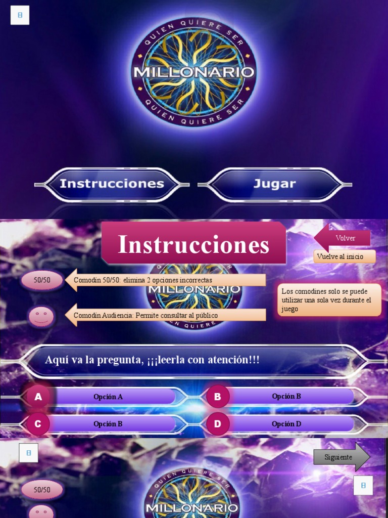 Plantilla Quien Quiere Ser Millonario | PDF