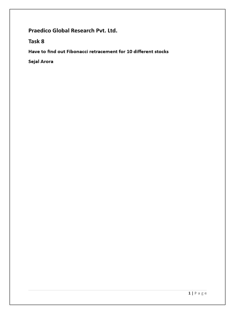 Task 7 | PDF | Stocks | Prices