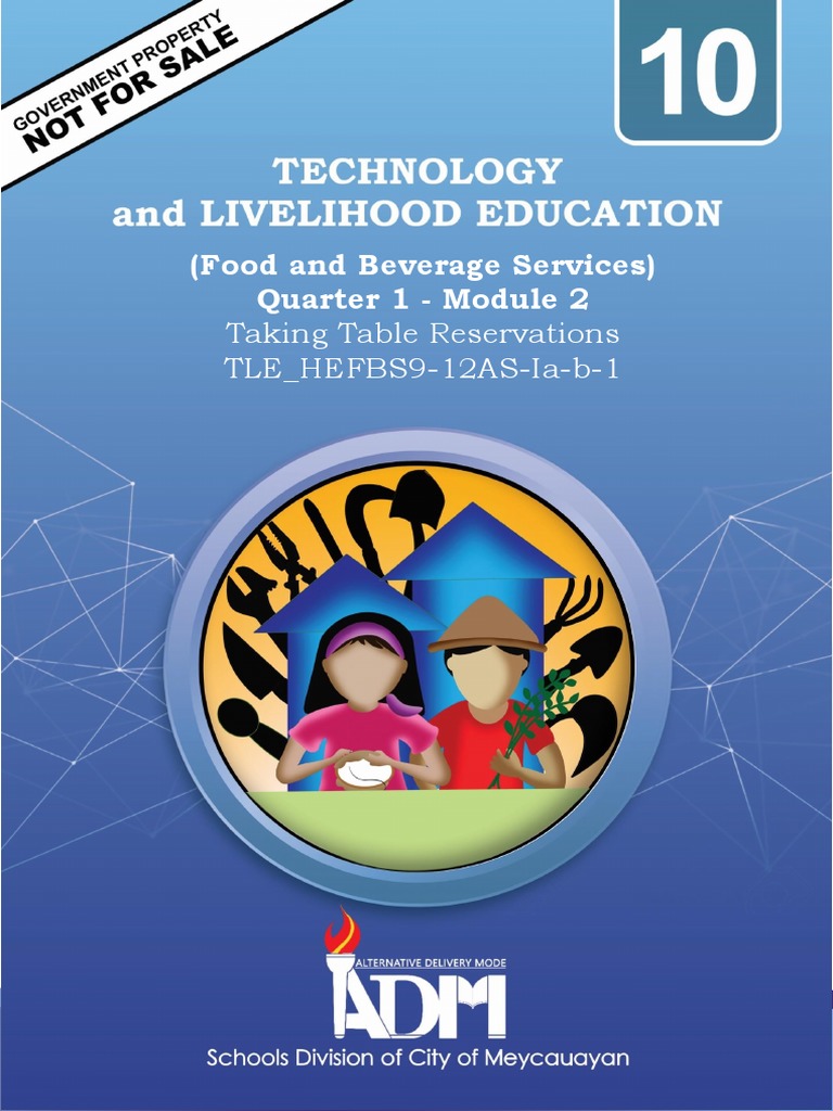 Q1 Module 2 For Food and Beverage Services 10 Final Mwcis | PDF ...