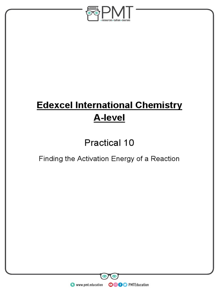 A-Level Chemistry: Activation Energy | PDF