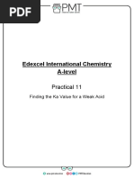 A Level Chemistry Core Practical 9 Ka For A Weak Acid REVISED | PDF | Ph | Titration