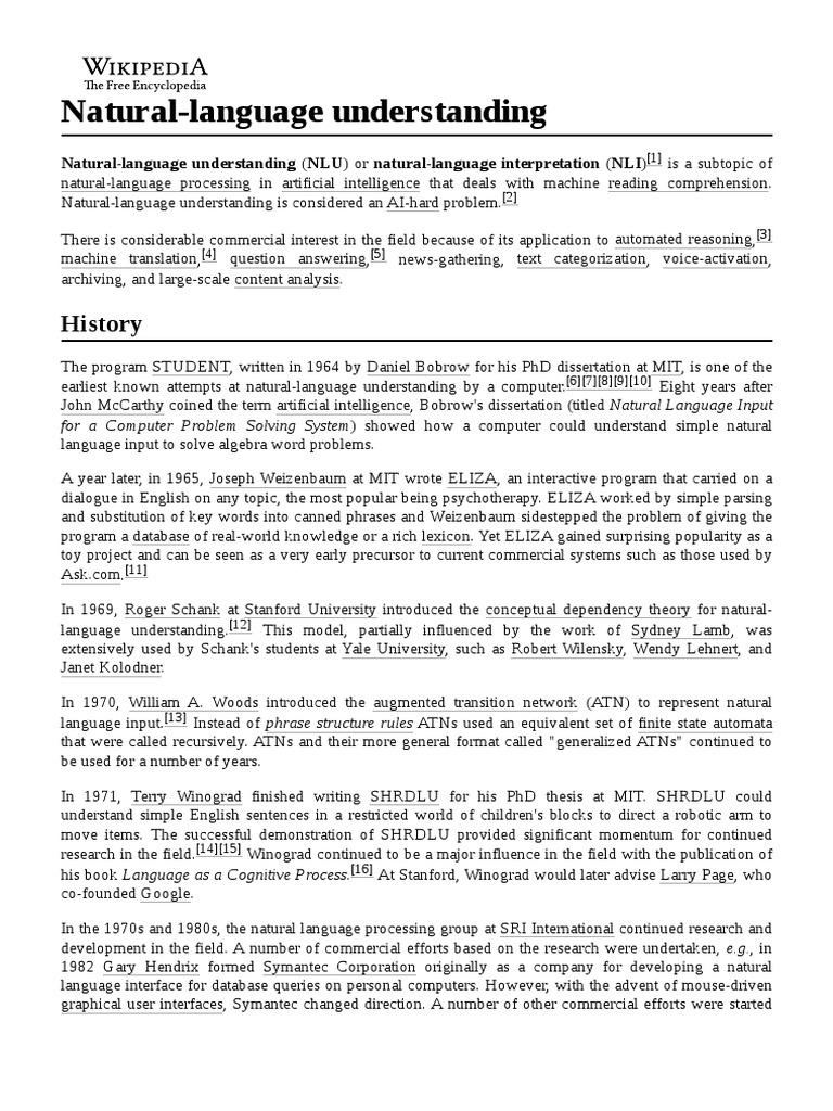 Natural Language Understanding Download Free Pdf Artificial Intelligence Intelligence Ai