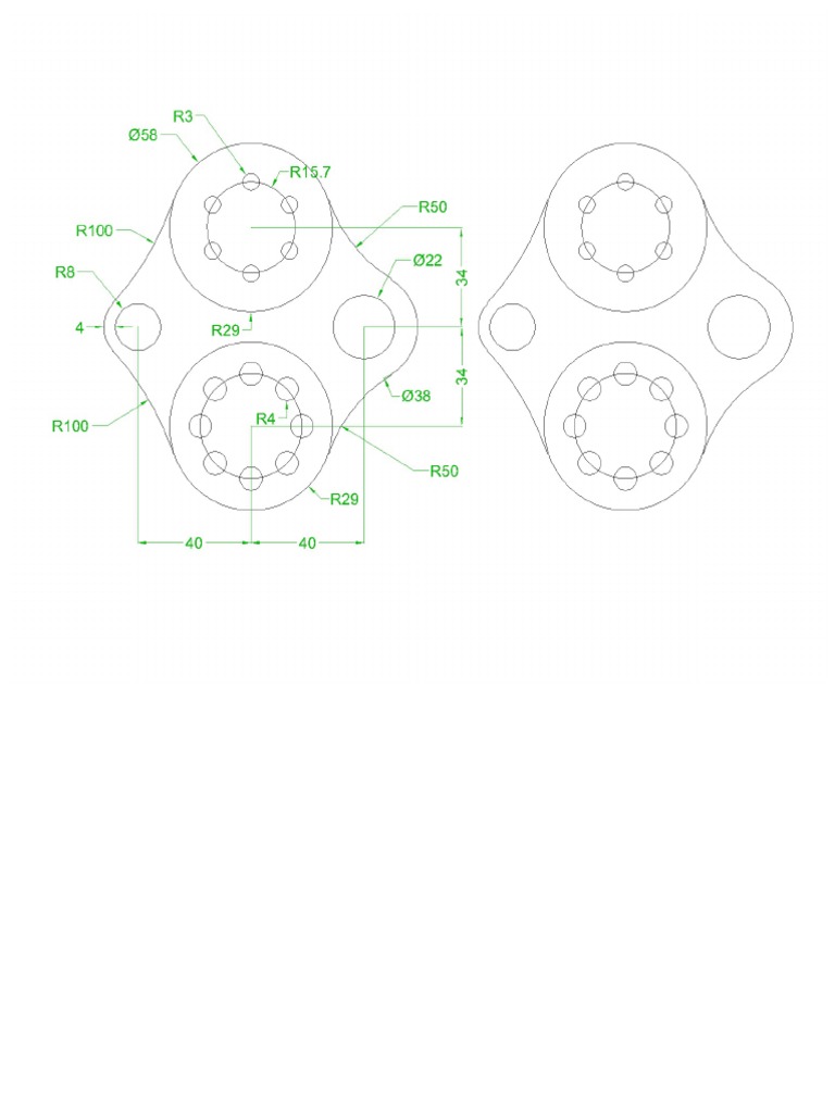 Engineering Drawing Practice 4 | PDF