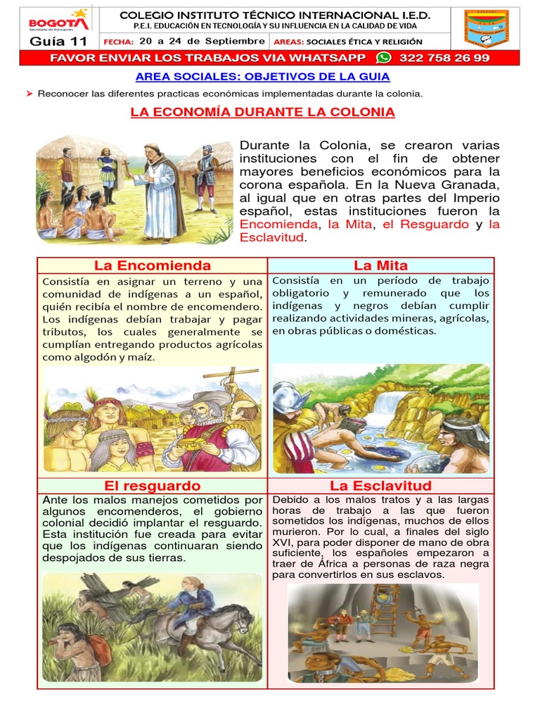 Encomienda, Mita y Resguardo Colonial | PDF | Nueva españa ...