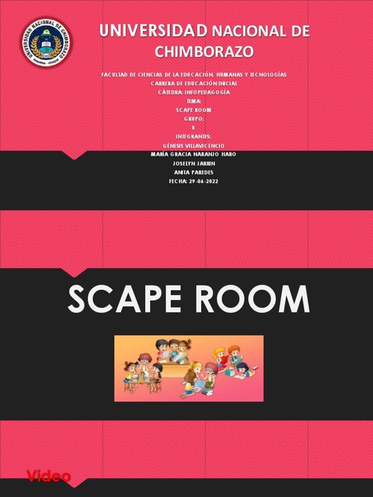Scape Room: Aprendizaje Colaborativo | PDF | Juegos y actividades ...