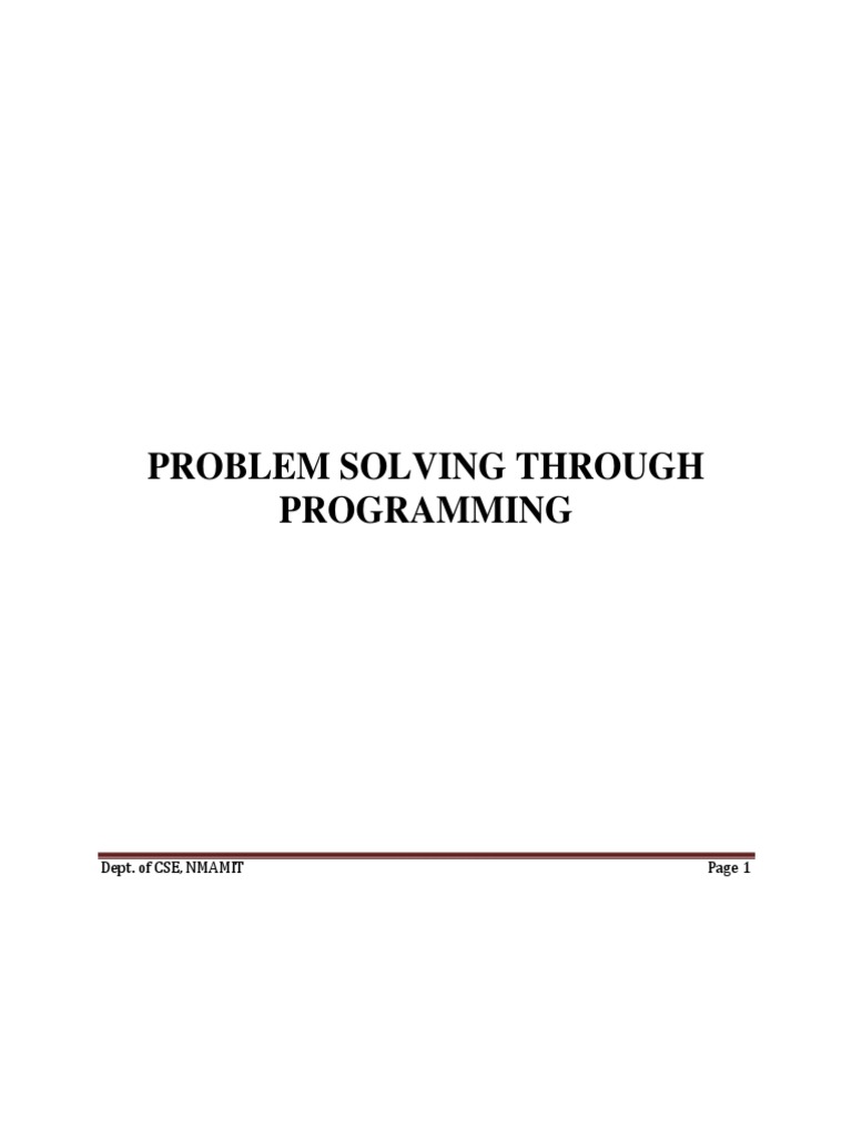 CCP 21CS111 (UNIT1) Updated | PDF | Computer Data Storage | Programming