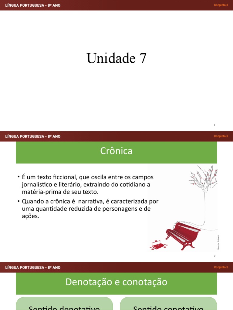 Cronica Conj Sub Coord Denotacao Conotacao | PDF | Linguística | Gramática