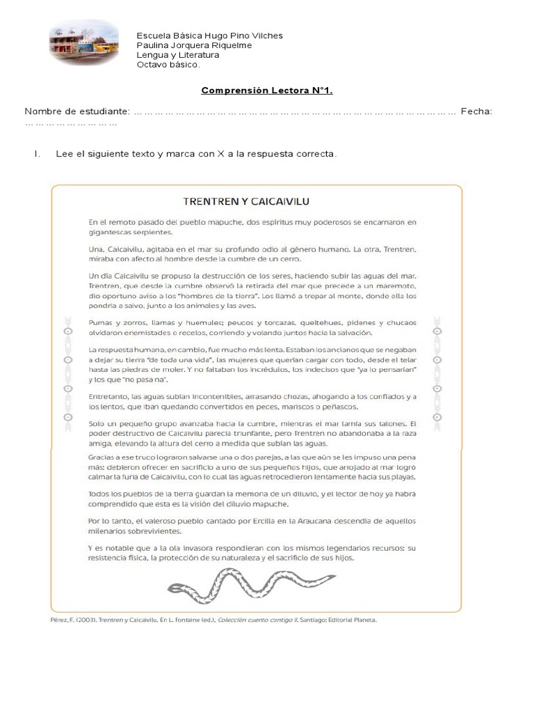 Comprension Lectora Octavo (e.d.a) | PDF