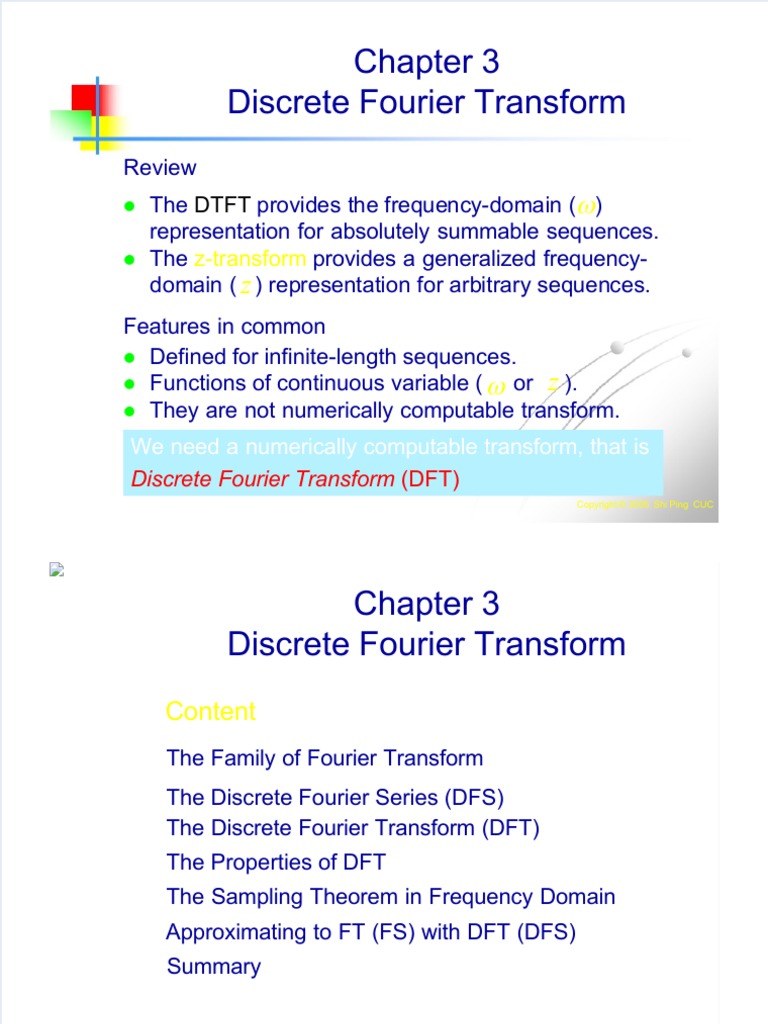 Dokumen Tips Chap3 Discrete Fourier Transform Pdf Discrete
