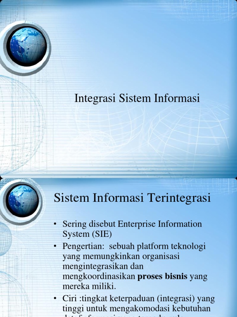 Pentingnya Integrasi Sistem Informasi | PDF