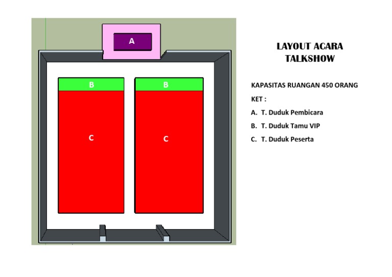 Layout Acara Talkshow 450 Orang | PDF