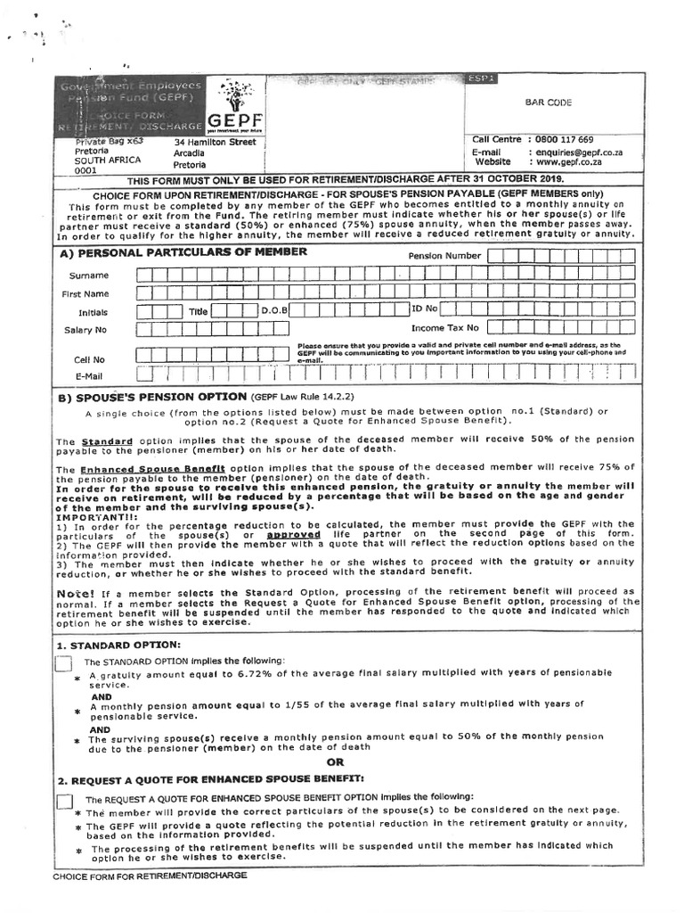 Retirement Forms | PDF
