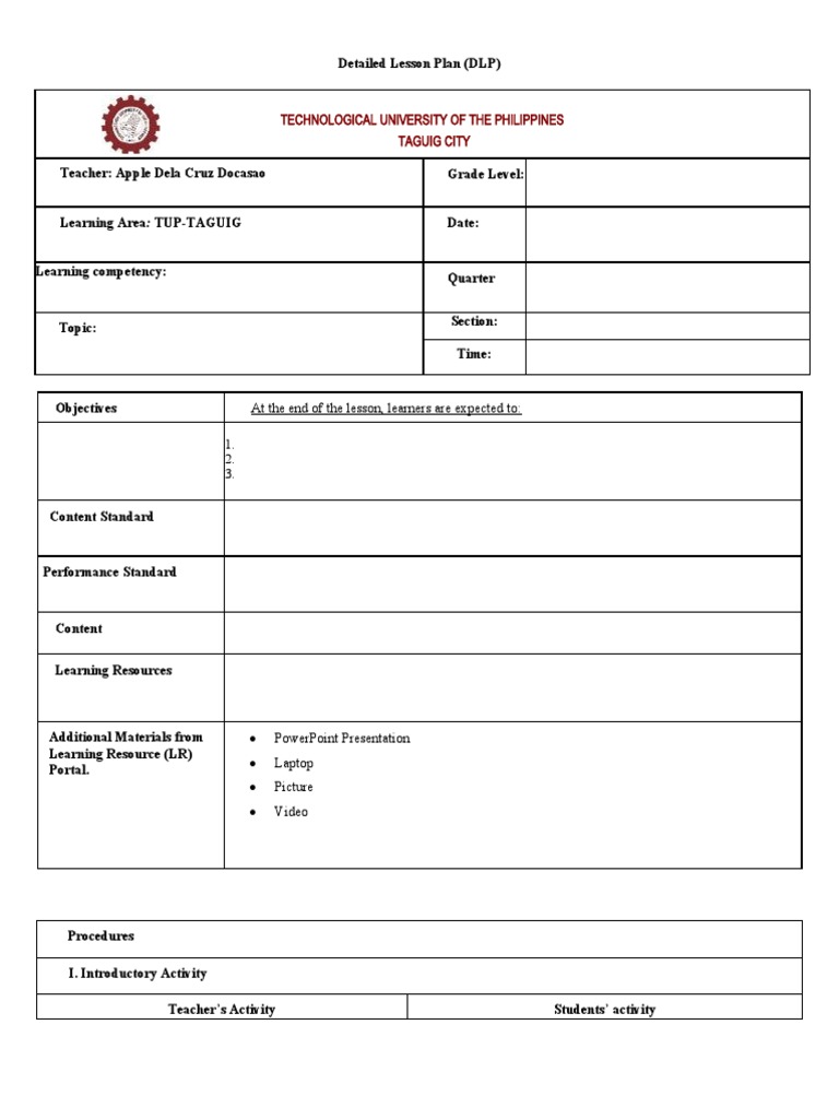 Lesson-Plan-Template-2023 Additional | PDF | Art