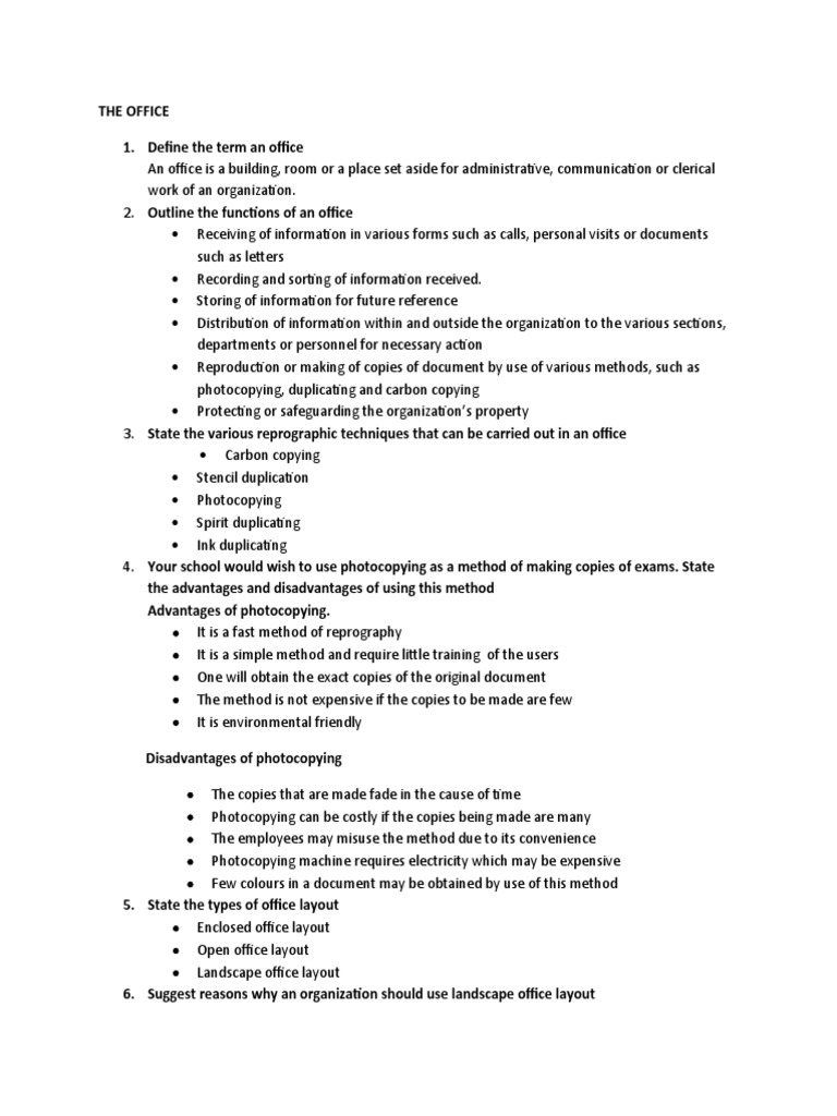 The Office | PDF | Photocopier | Envelope