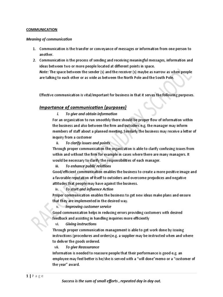 Communication in Business Studies | PDF | Mail | Communication