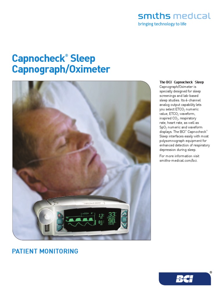 Bci Capnocheck Sleep Capnograph Brochure | PDF | Heart Rate