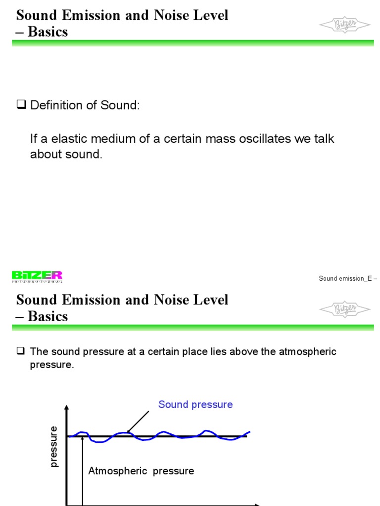 Sound Emission and Noise Basics | PDF | Emission Spectrum | Sound